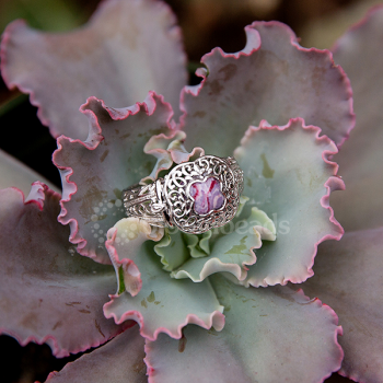 Filigree Inlay Ring – bloom-beads-official